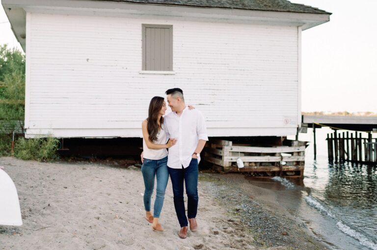 Sunset Toronto Beach Engagement - Jacqueline James Photography